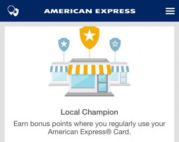 How to earn easy bonus Amex points by using the Local Champion game