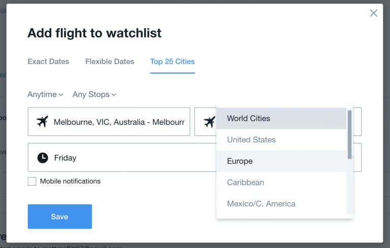 How to use fare alerts to find cheap flights - Point Hacks