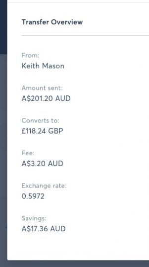 Using Transferwise for foreign currency transfers with a credit card