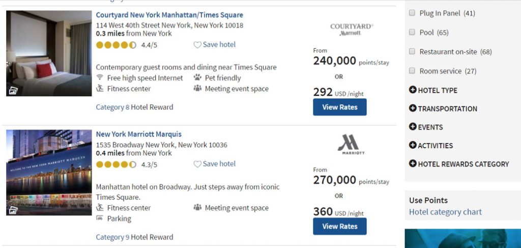 Use Marriott Travel Packages via Starwood & Amex Membership Rewards