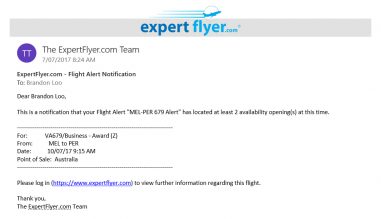 How to use ExpertFlyer alerts to find award seats & upgrades - Point Hacks