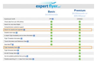 How to use ExpertFlyer alerts to find award seats & upgrades - Point Hacks