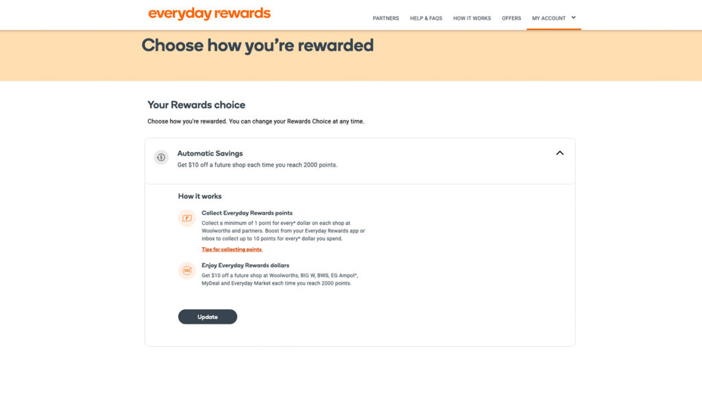 Getting the most out of Everyday Rewards points - Point Hacks