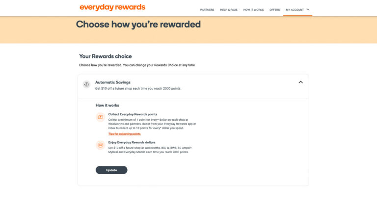 Getting the most out of Everyday Rewards points - Point Hacks