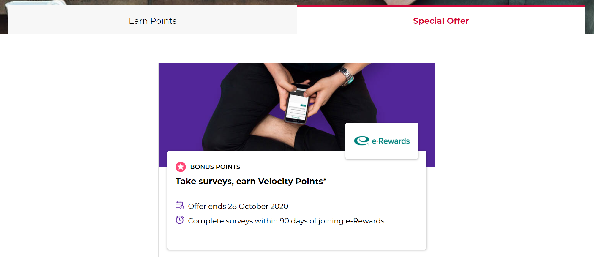 How to earn Velocity Points from completing surveys with e-Rewards ...