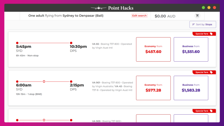 Cheaper flights with Virgin Australia discount codes - Point Hacks