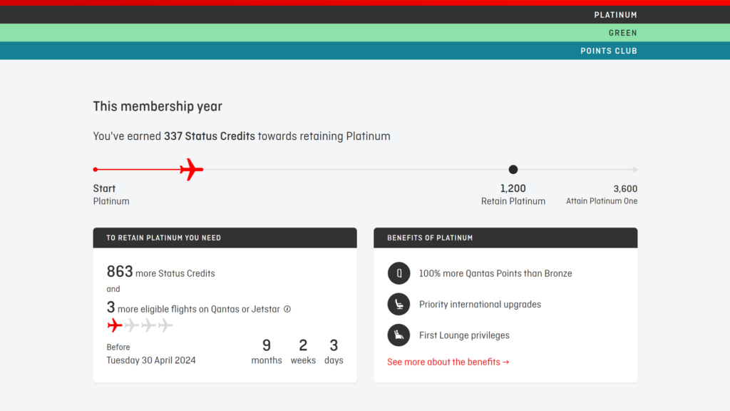 Is it worth chasing Qantas Platinum status? - Point Hacks