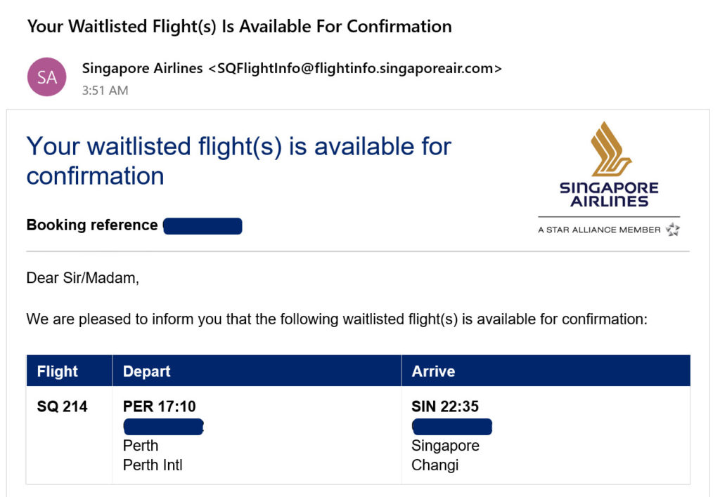 How to waitlist for Singapore Airlines reward seats [2022] - Point Hacks