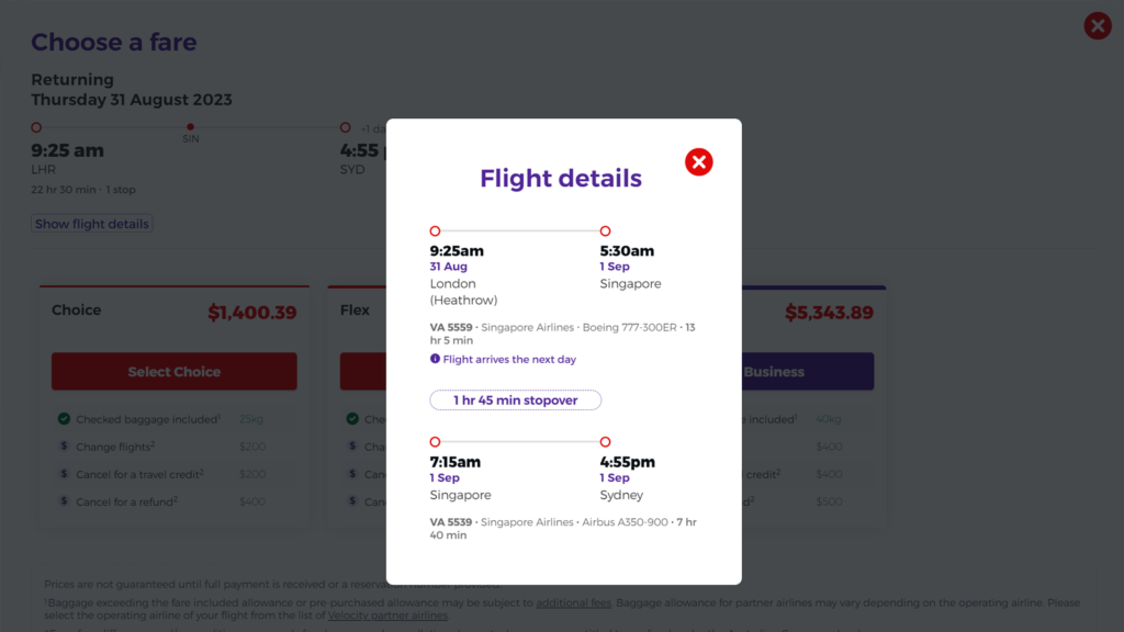 Virgin Australia, Singapore Airlines resume codeshare - Point Hacks