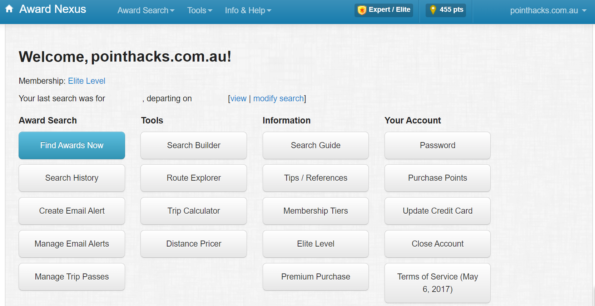 Find reward flights like a pro with Award Nexus - Point Hacks