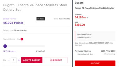 Velocity Rewards Store reduces points prices [2022] - Point Hacks