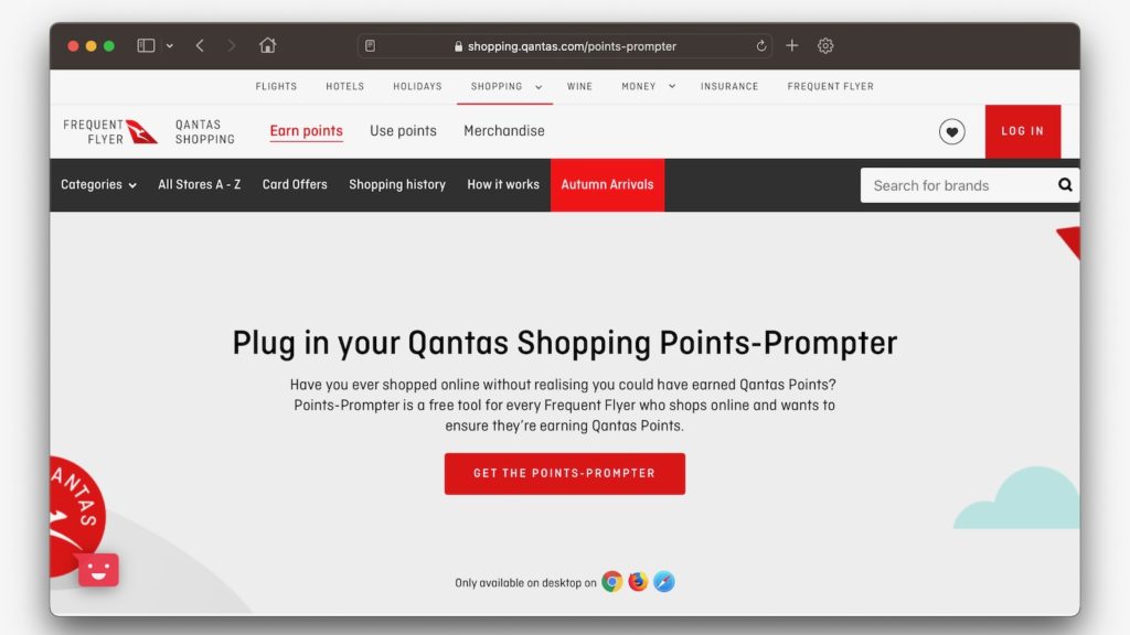 How to earn Qantas Points through Qantas Shopping - Point Hacks