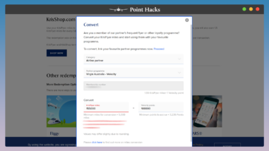 How to transfer KrisFlyer miles to Velocity Points - Point Hacks