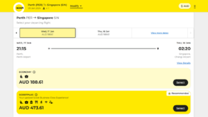 Scoot Boeing 787 ScootPlus (Perth – Singapore) - Point Hacks