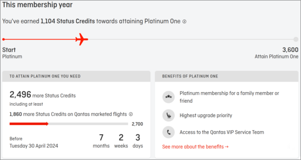Is it worth going the extra mile to earn Qantas Platinum One status ...