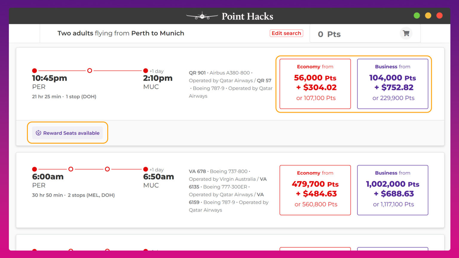 How to fly to the UK & Europe with Velocity Points - Point Hacks