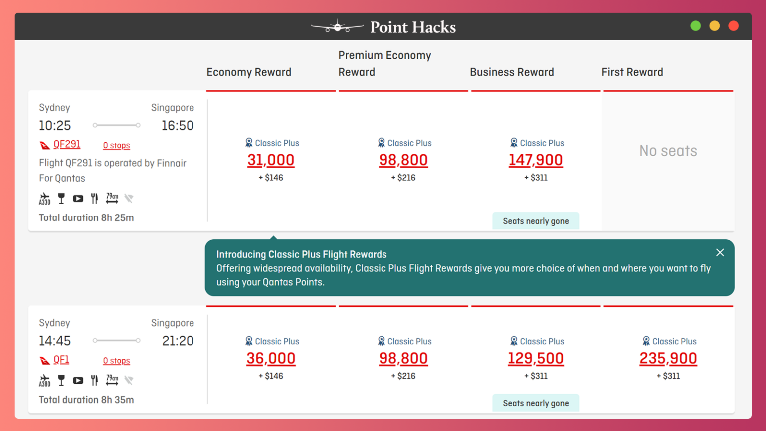 Qantas introduces Classic Plus Rewards - Point Hacks