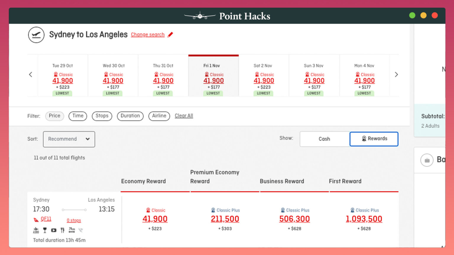 Your beginner's guide to booking reward seats - Point Hacks