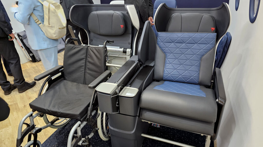 New Delta seat concept lets passengers fly in their own wheelchair ...