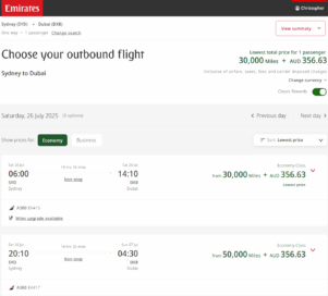 Your step-by-step guide to booking Emirates flights using points ...