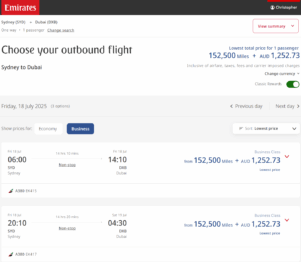 Your step-by-step guide to booking Emirates flights using points ...