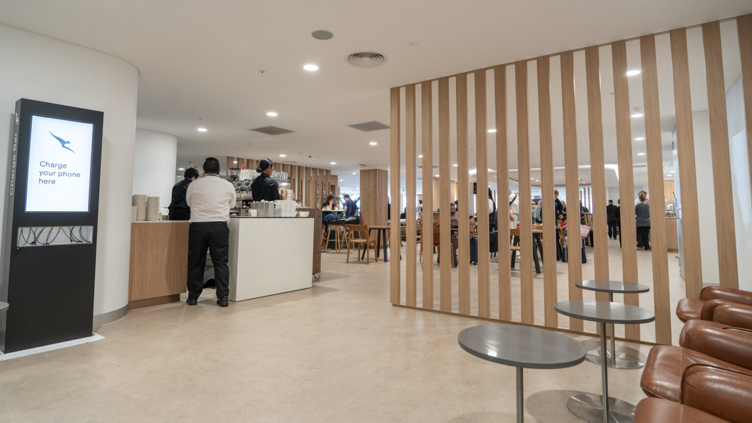 Inside Qantas' temporary Sydney International Business Lounge - Point Hacks