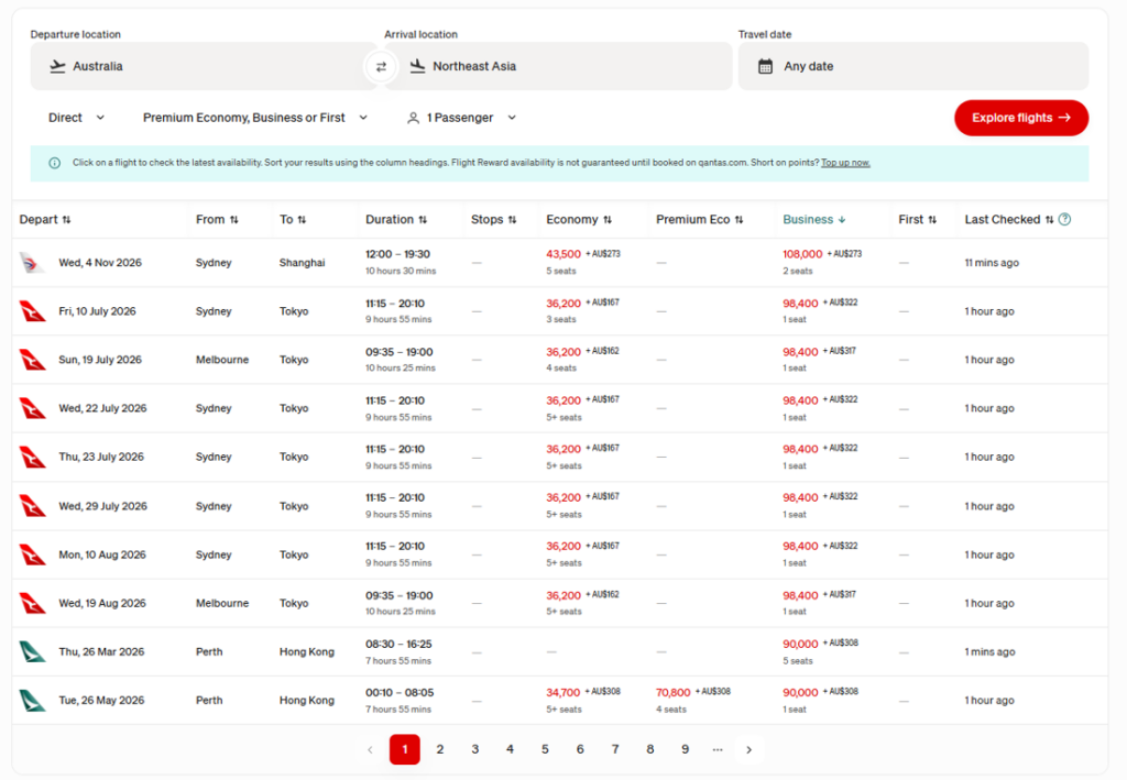 Qantas launches reward seat finder tool - Point Hacks